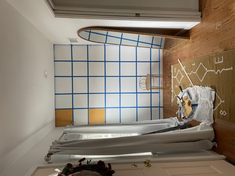 Adding A Checkered Accent Wall Tutorial